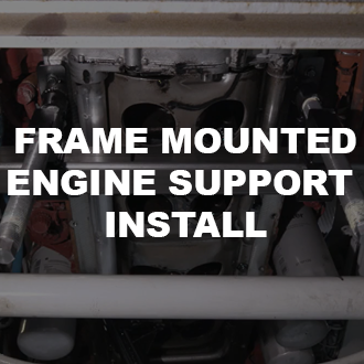 Frame Mounted Engine Support Install - Mack Development Guide